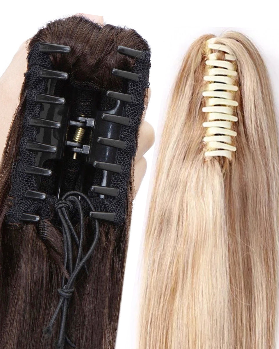 Claw Clip Rainbow Highlight Ponytail – Lizzis Lox