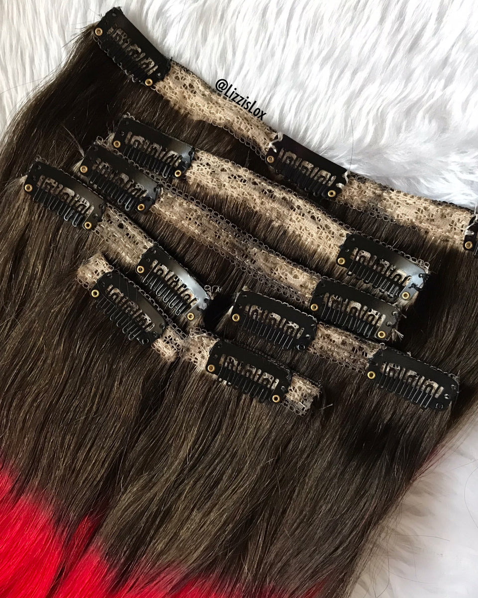 Rainbow Clip-in Extensions – Lizzis Lox