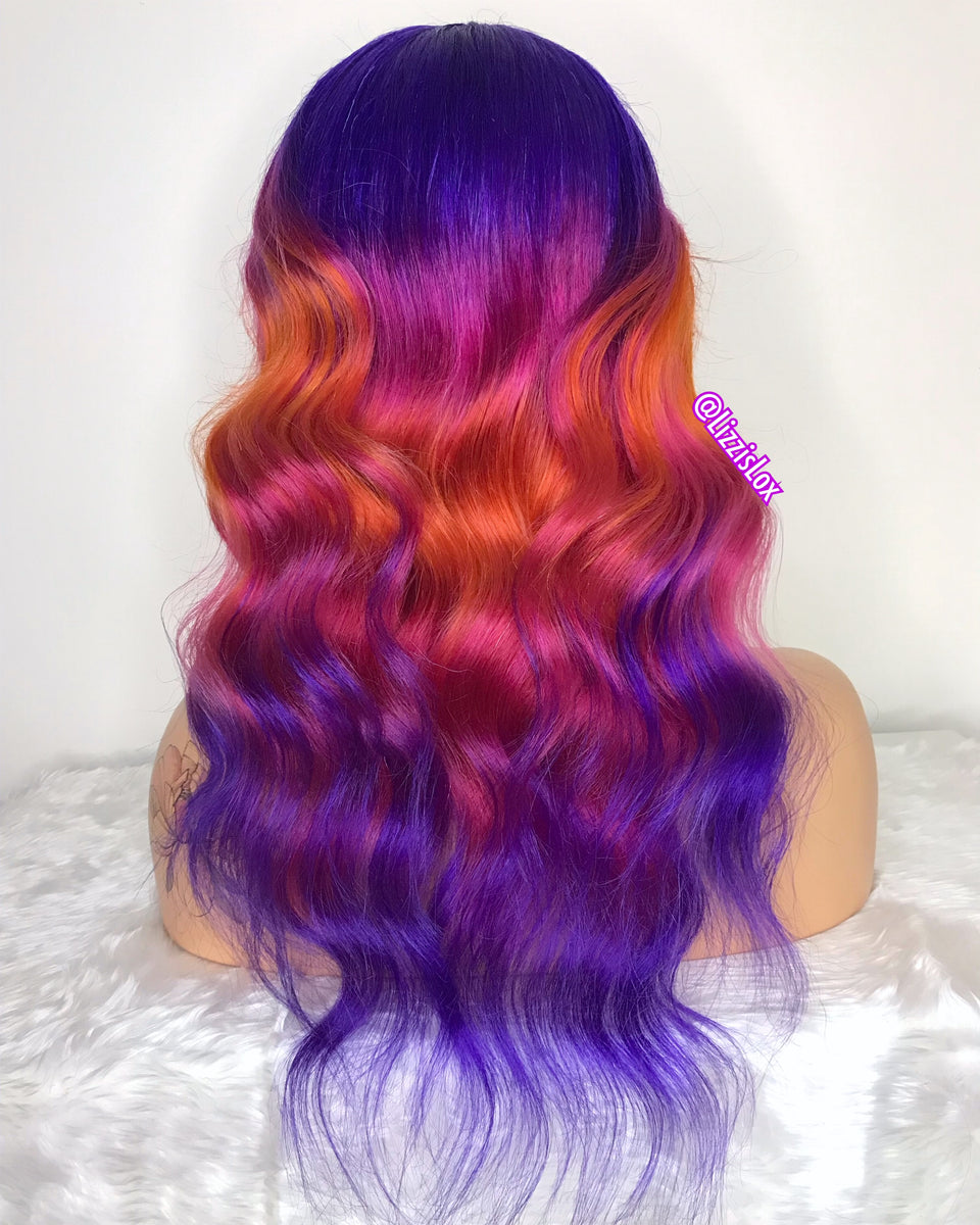 Summer Sunset - Machine Wig – Lizzis Lox